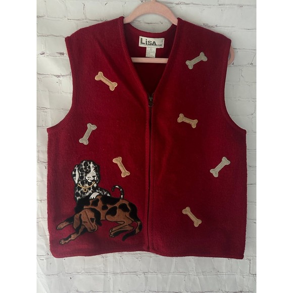 Lisa international | Jackets & Coats | Lisa International Red Boiled ...